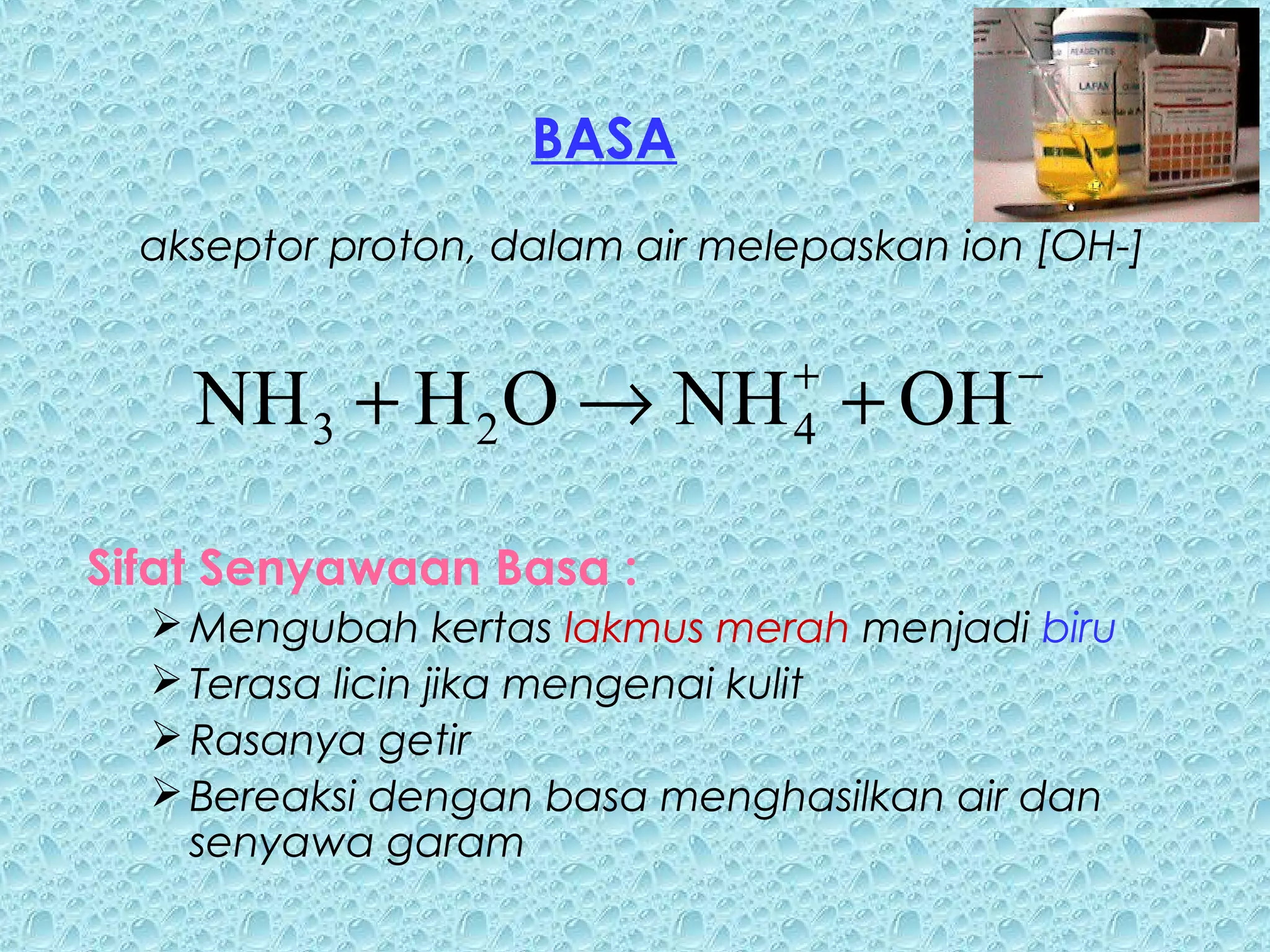 Kimia Dasar - Asam Basa | PPT