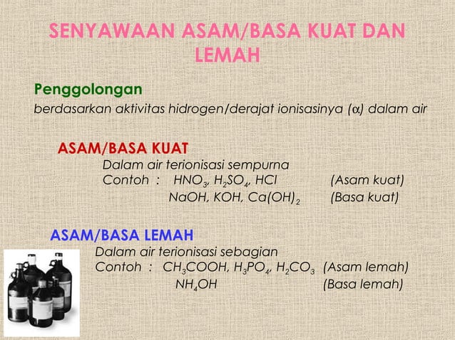 Kimia Dasar - Asam Basa | PPT