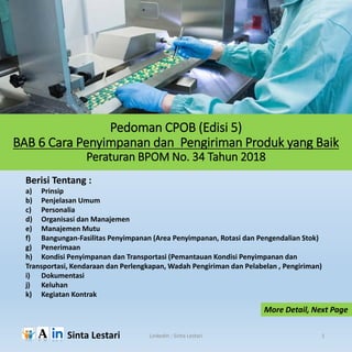 Bab 6 Cara Penyimpanan Pengiriman Produk yang baik (CPOB).pdf