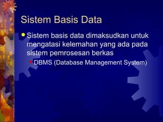 Database (Basis Data) | PPT