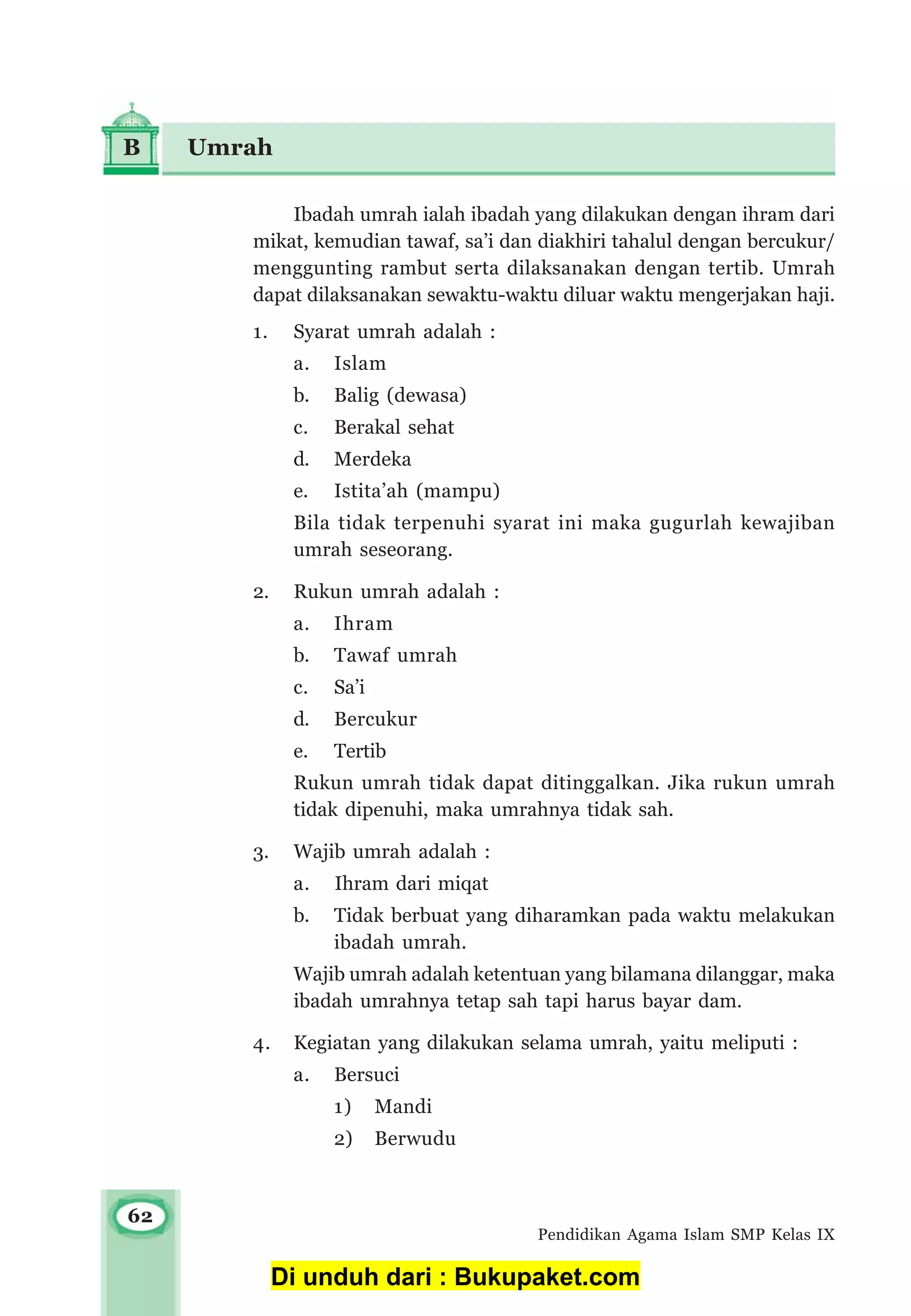 Bab 6 haji dan umrah | PDF