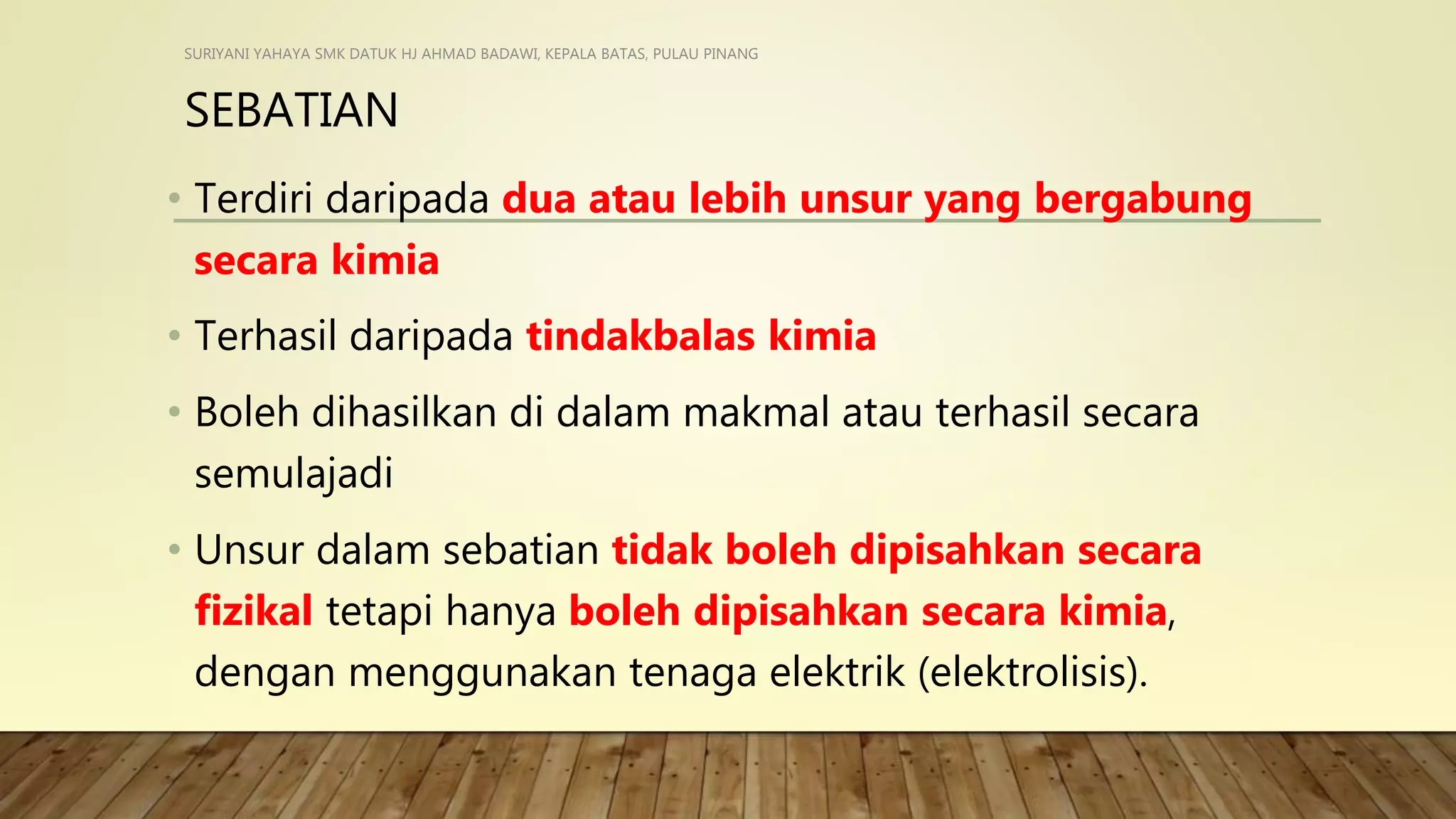 Bab 6 jadual berkala | PPTX