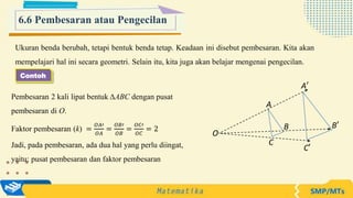 BAB 6 KESEBANGUNAN MATEMATIKA KELAS TUJUH | PPTX