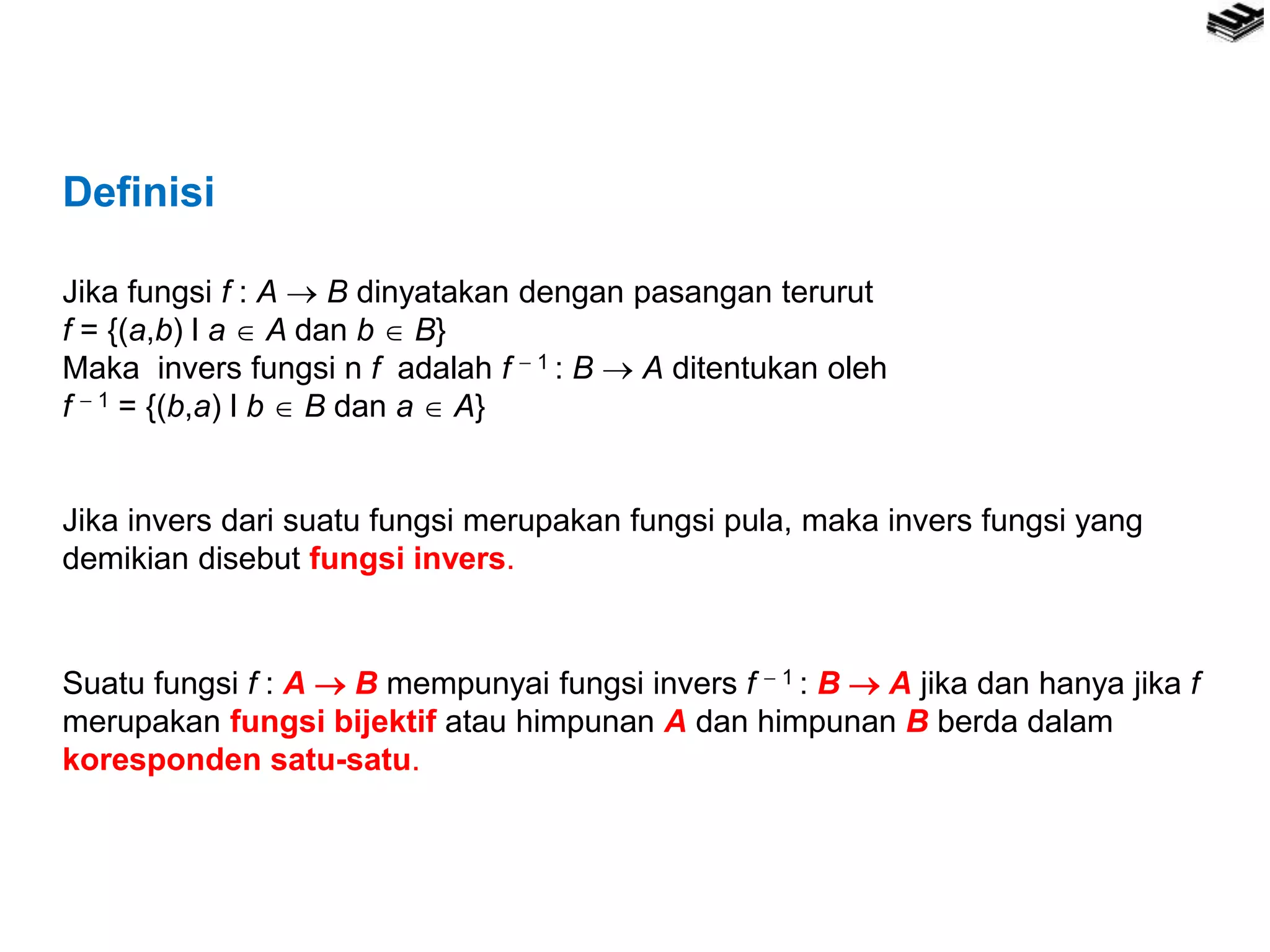 komposisi dua fungsi dan fungsi invers | PPTX