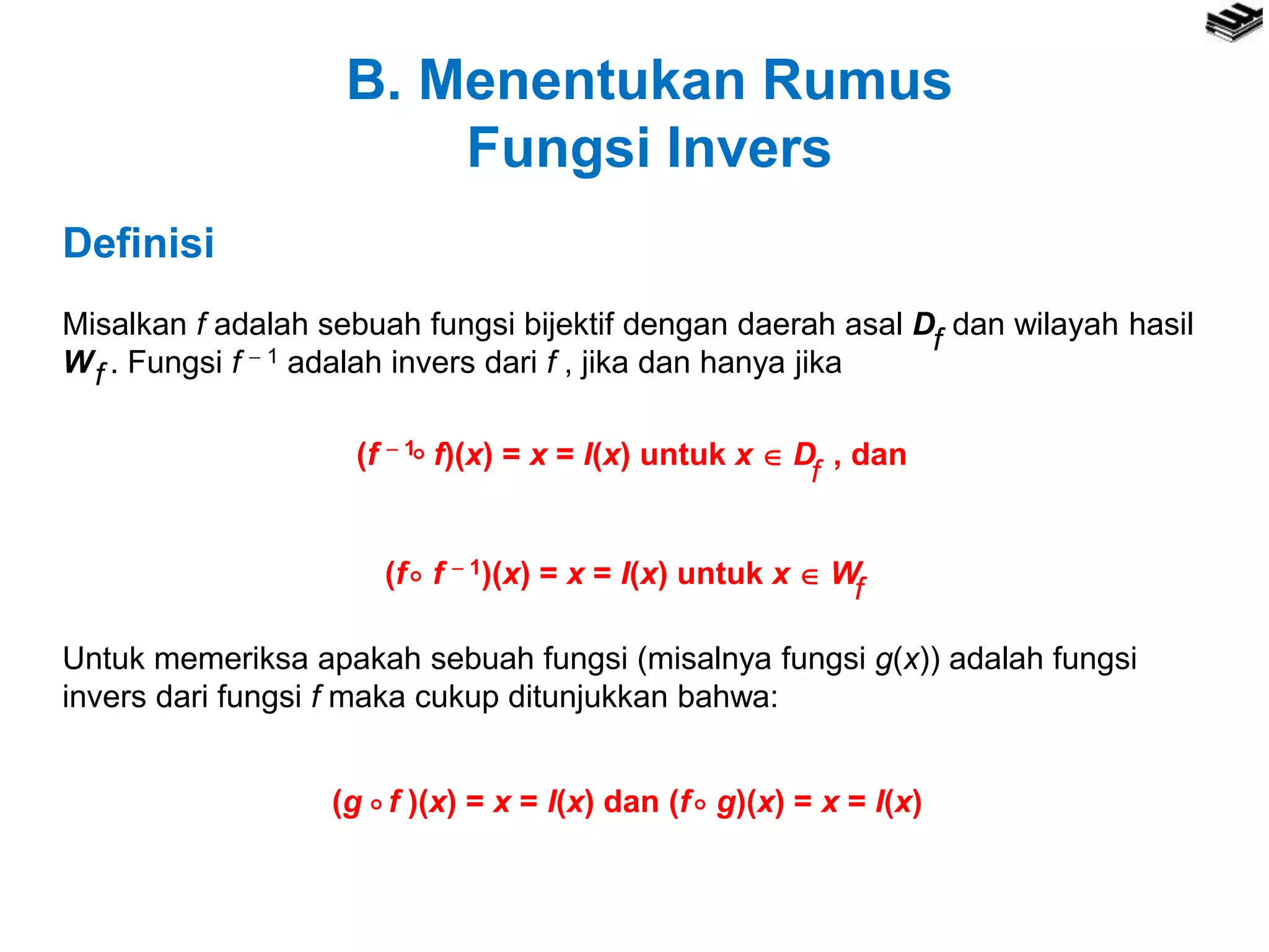 komposisi dua fungsi dan fungsi invers | PPTX