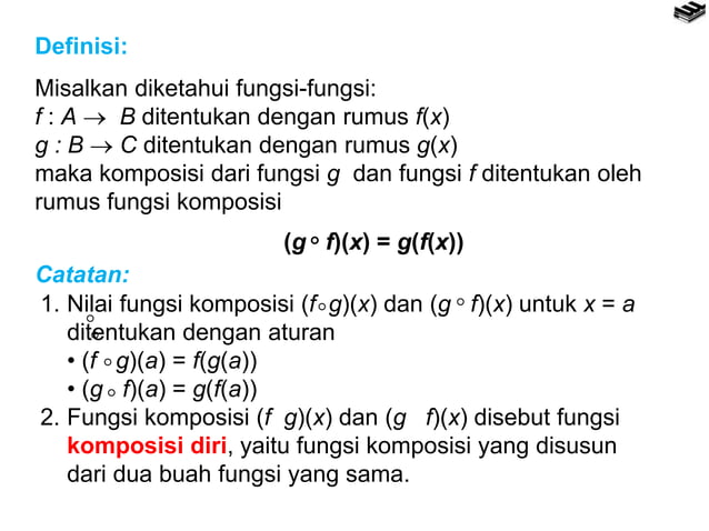 komposisi dua fungsi dan fungsi invers | PPTX