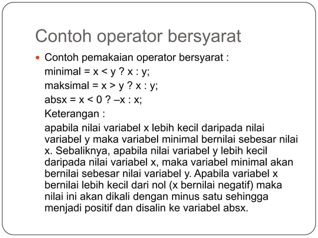 Bab 6 konsep dasar pemrograman (2) | PPTX