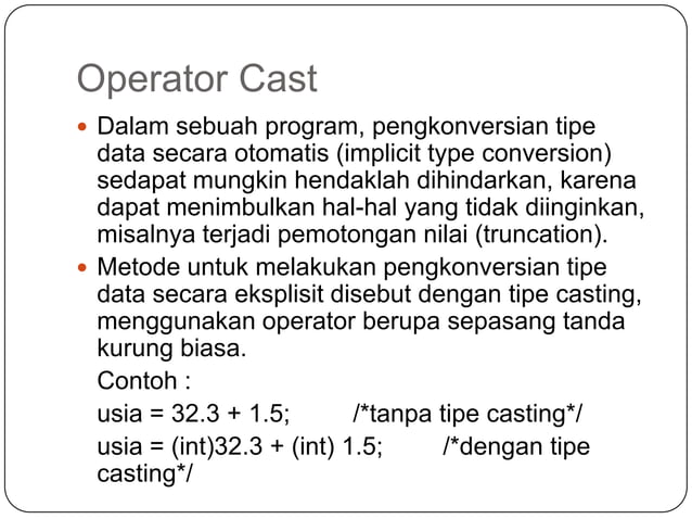 Bab 6 konsep dasar pemrograman (2) | PPTX
