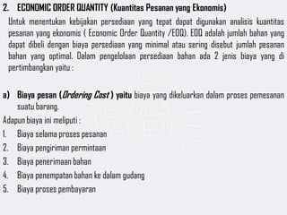 Bab 6 manajemen persediaan | PPT