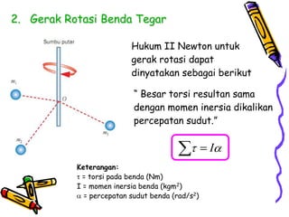 Bab 6 momentum sudut dan rotasi benda tegar fisika | PPT