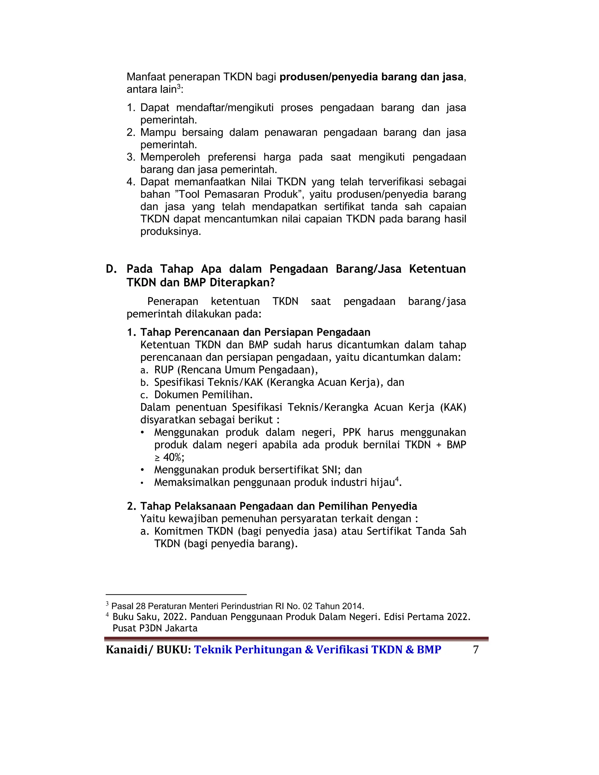 Bab 6 "Pengertian dan Ketentuan TKDN dan BMP" _Buku *Teknik Perhitungan ...