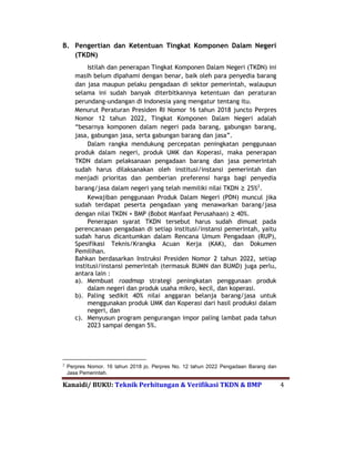 Bab 6 "Pengertian dan Ketentuan TKDN dan BMP" _Buku *Teknik Perhitungan ...