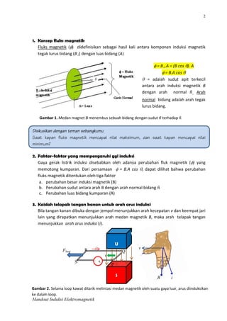 Handout Induksi Elektromagnetik pertemuan pertama | PDF