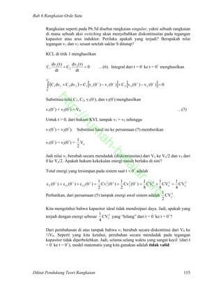 Bab 6 rangkaian orde satu | PDF