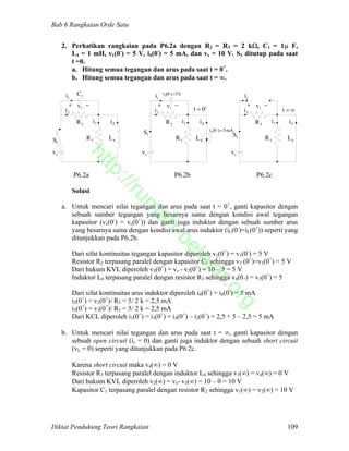 Bab 6 rangkaian orde satu | PDF