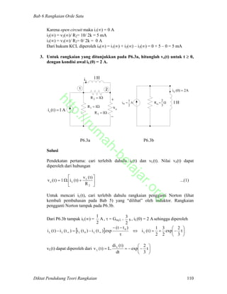 Bab 6 rangkaian orde satu | PDF