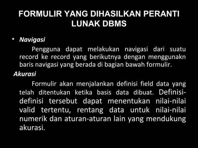 SIM Bab 6 sistem manajemen basis data | PPT