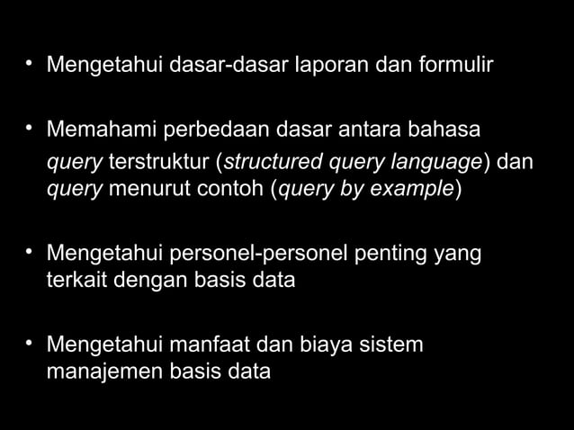 SIM Bab 6 sistem manajemen basis data | PPT