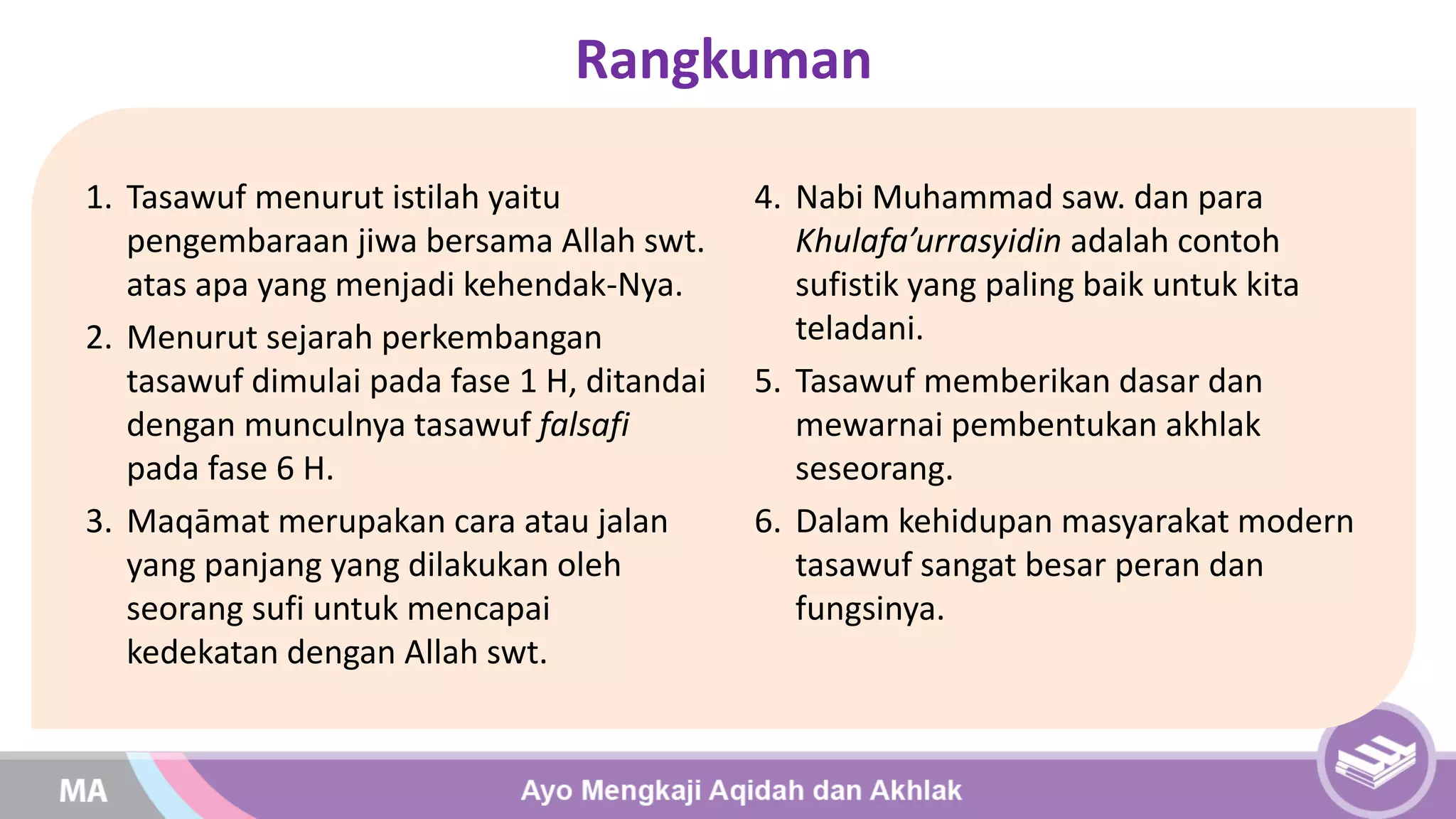 Bab 6 tasawuf dalam islam | PPTX