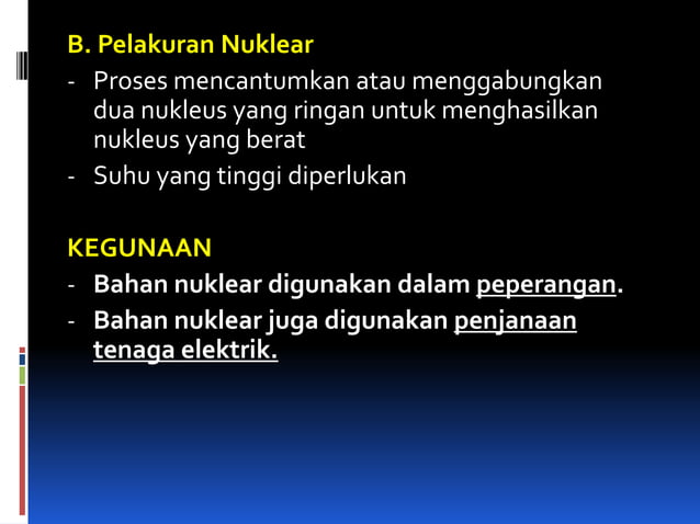 Bab 6 tenaga nuklear | PPTX