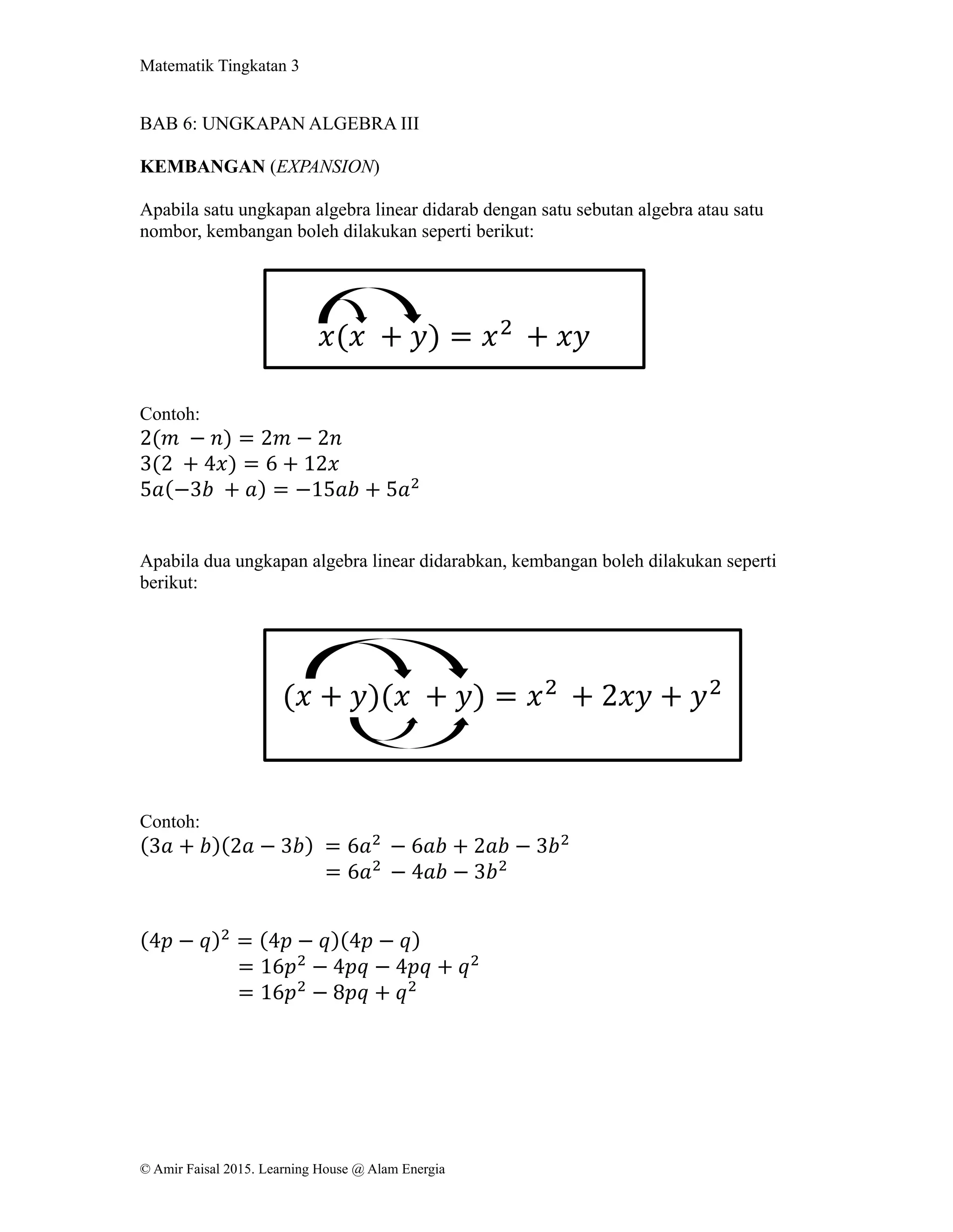 Ungkapan Algebra | PDF