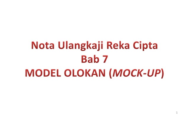 07 Model Olokan | PDF