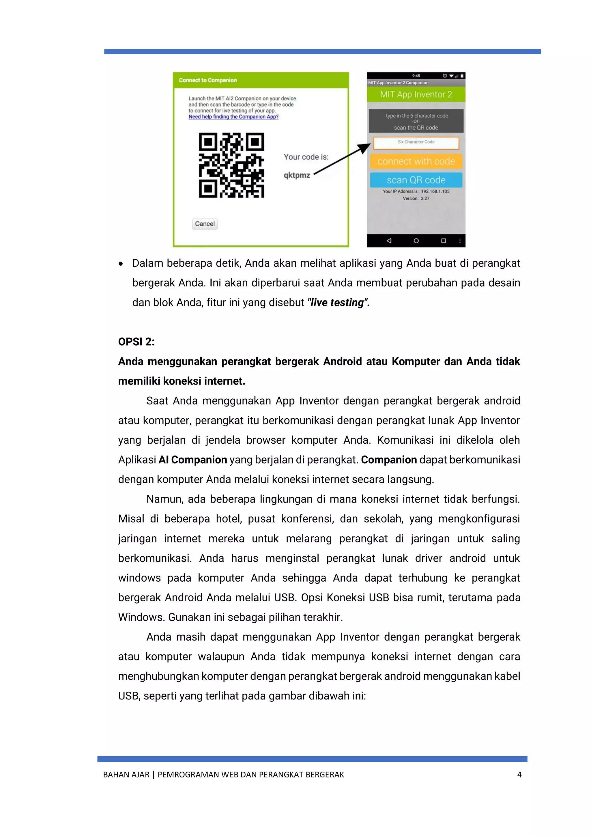 BAB VII - INSTALASI DAN KONFIGURASI APP INVENTOR | PDF