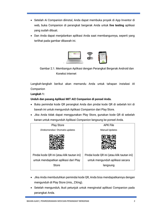 BAB VII - INSTALASI DAN KONFIGURASI APP INVENTOR | PDF