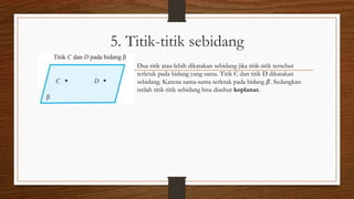 GARIS DAN SUDUT (Hubungan Antar Garis) - P1 | PPTX