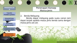 BAB 7. MASSA JENIS.pptx smp kelas 7,,,,, | PPTX
