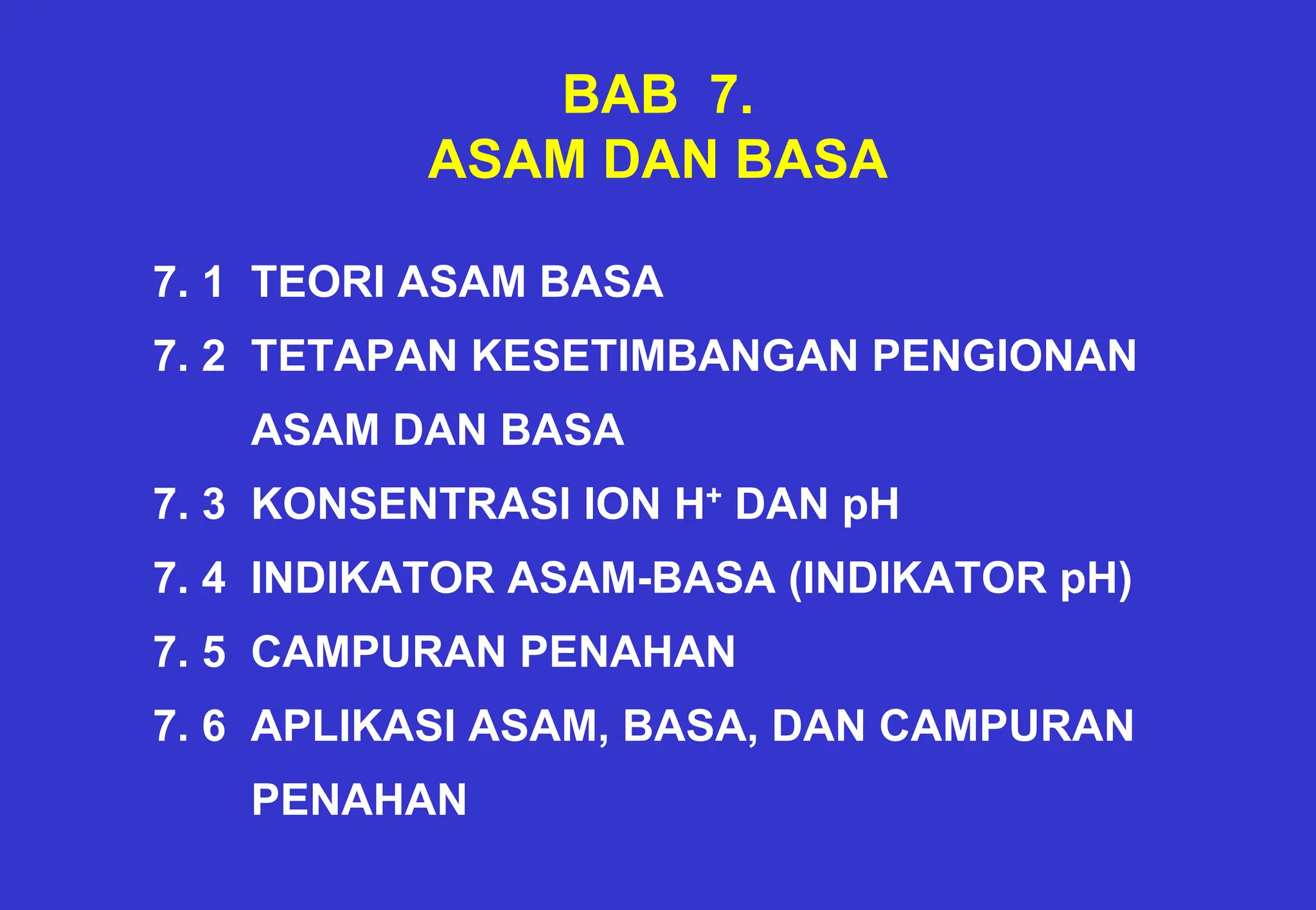 Asam basa dan Tetapan kesetimbangan asam basa | PDF