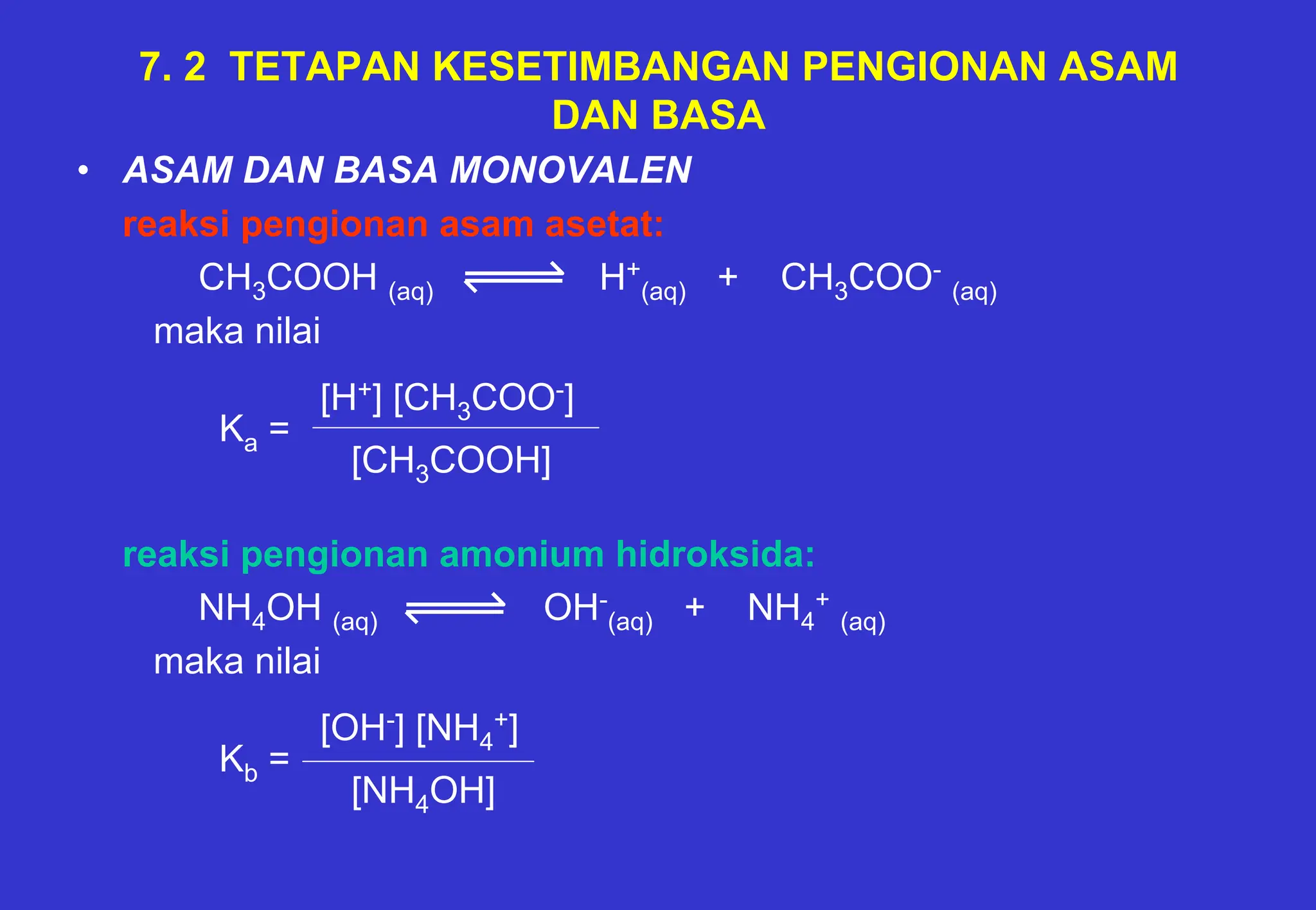 Asam basa dan Tetapan kesetimbangan asam basa | PDF