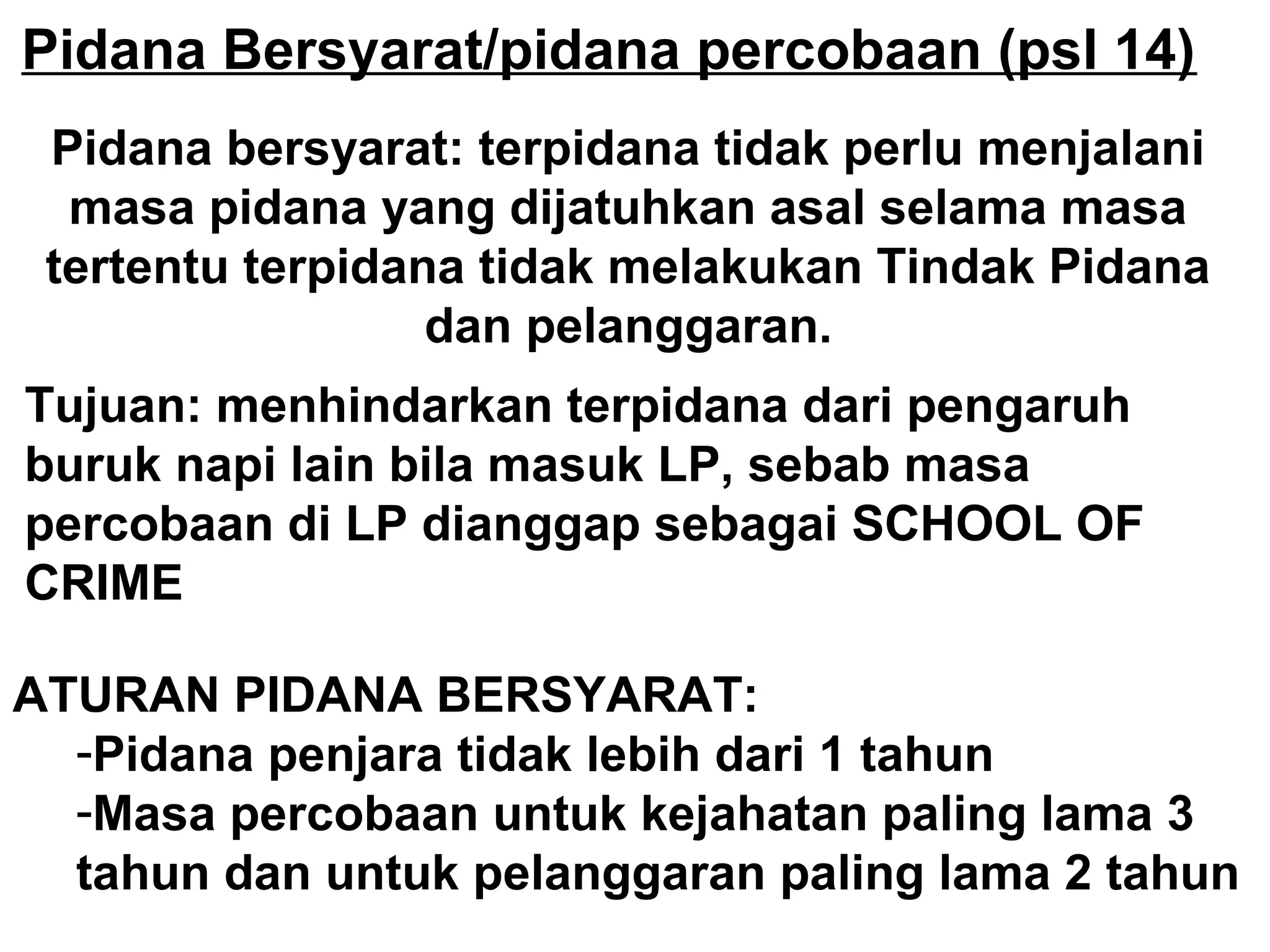 Bab 7 jenis pidana | PPT