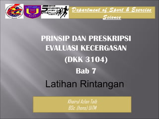 Bab 7 latihan rintangan | PPT