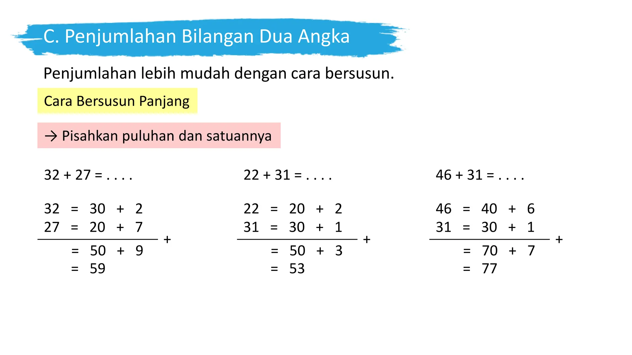 Bab 7 Bilangan 21 sampai 99.kelas satu sekolah dasar | PPTX