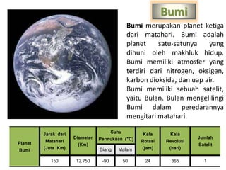 Bab 7 bumi sebagai planet | PPTX