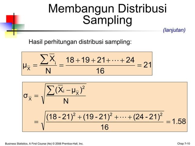 Bab 7 Distribusi Samplingyhjjhjjhjjjj.ppt
