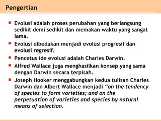 Bab 7 evolusi XII SMA IPA | PPT