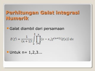 Bab 7 integrasi numerik | PPT