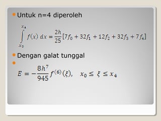 Bab 7 integrasi numerik | PPT