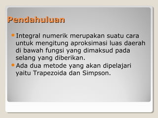 Bab 7 integrasi numerik | PPT
