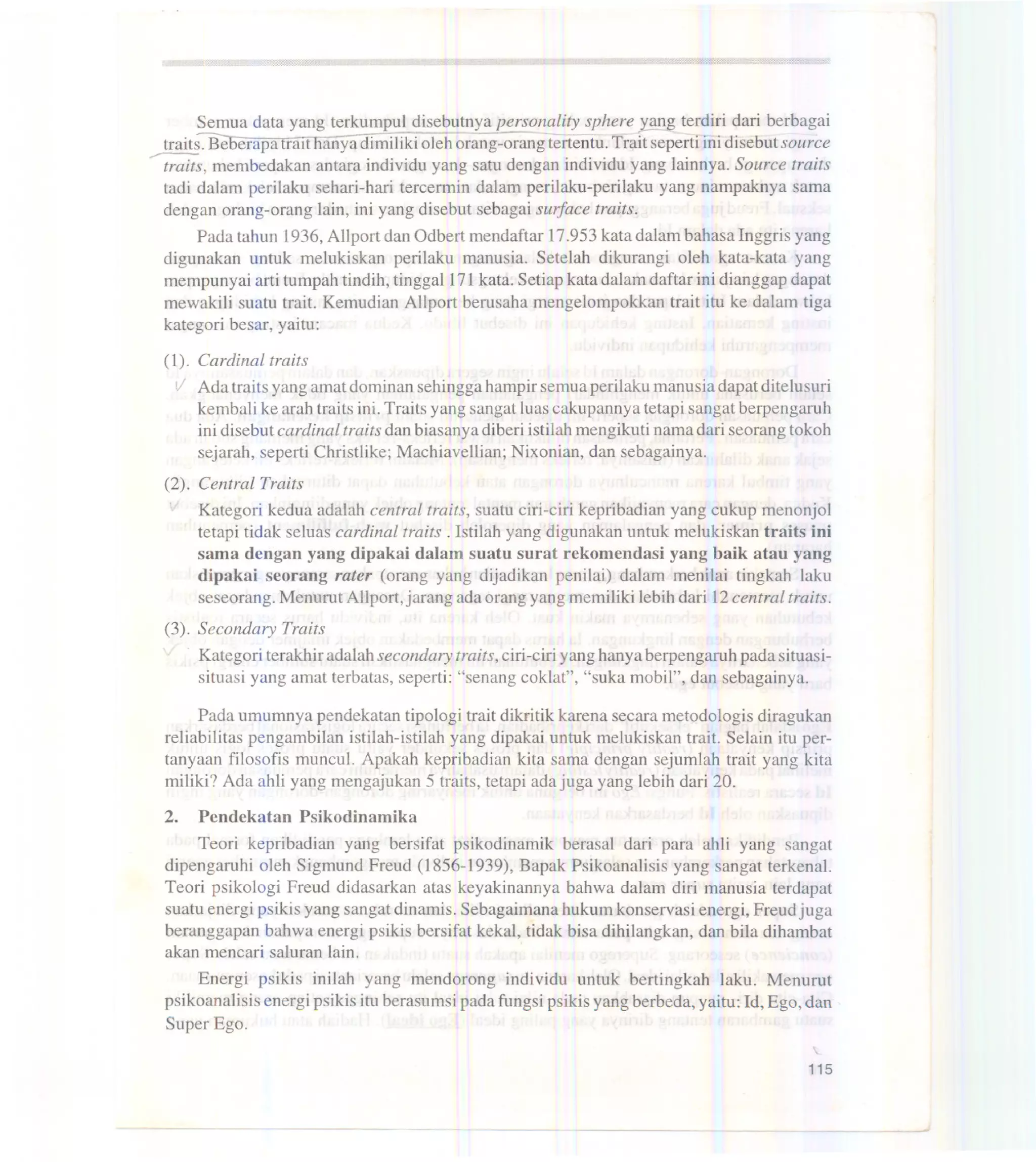 Bab7 kepribadian dan_pengukurannya | PDF