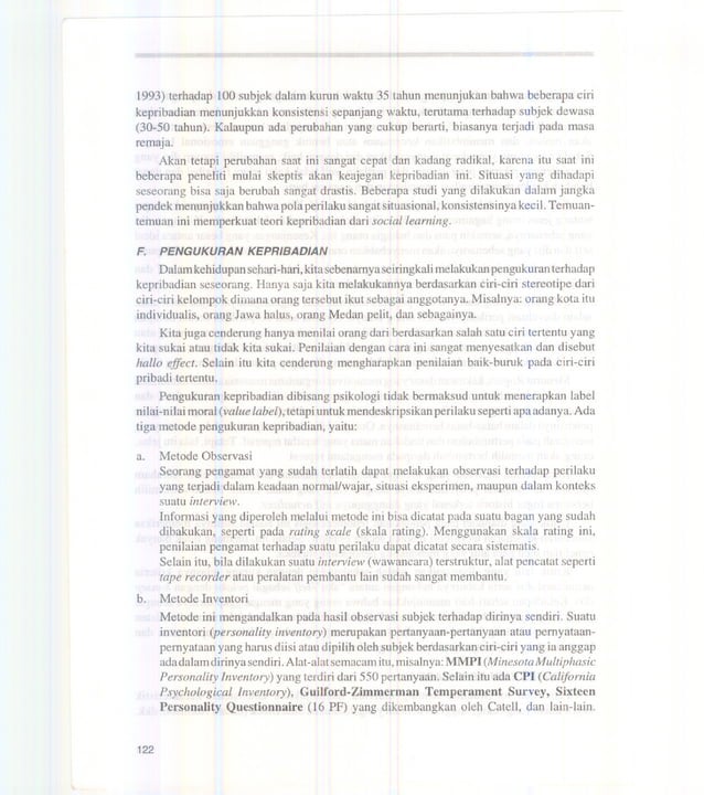 Bab7 kepribadian dan_pengukurannya | PDF