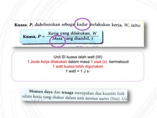 Bab 7: Tenaga & Kuasa | PPTX