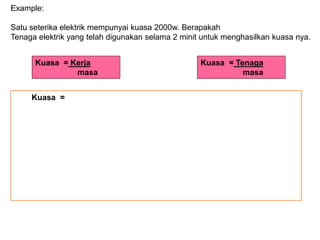 Bab 7: Tenaga & Kuasa | PPTX