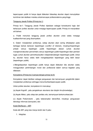 Bab 7 kode etik profesi akuntan indonesia kelompok 12 | DOC
