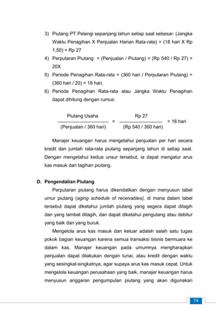 Bab 7 manajemen_piutang | PDF