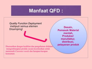 Qualty Management-Quality Function Deployment | PPTX