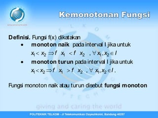 Bab 7 penggunaan turunan | PPTX