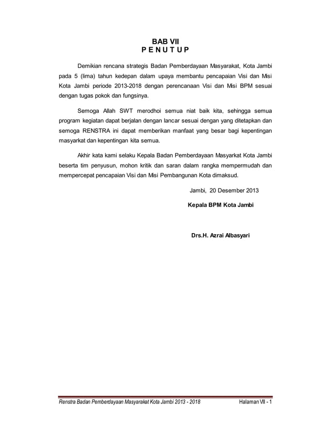 Bab 7 penutup docx | DOCX